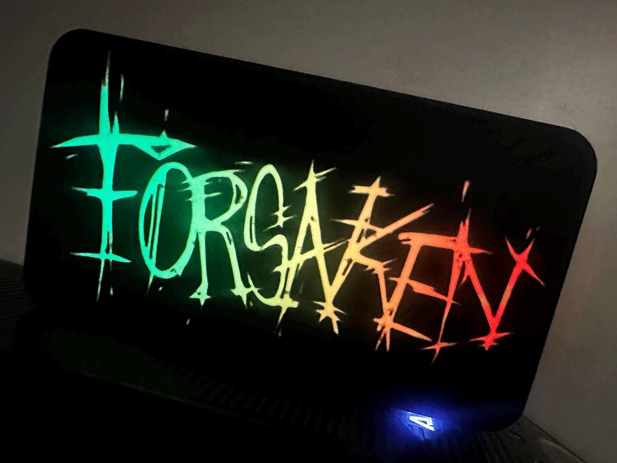 Customizable RGB Lightbox | 3D Printed Roblox, Forsaken & Other Gamer ...