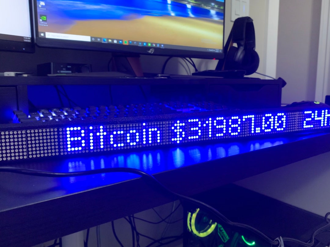Crypto Ticker 20” Large Live Price Display Stocks, Crypto, Commodities ...