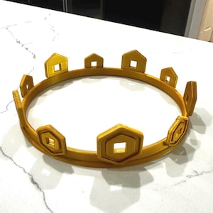 Roblox Crown for Boys – 3D Printed Gamer Crown | Gold or Black | Roblox ...