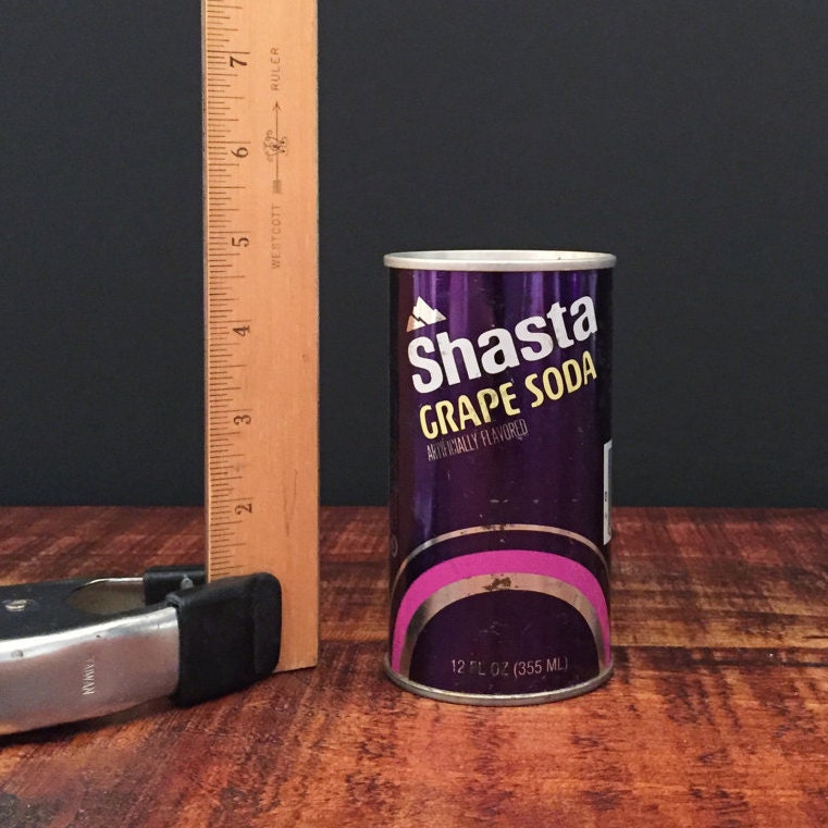 Soy Candle in Vintage Shasta GRAPE SODA Can - Etsy