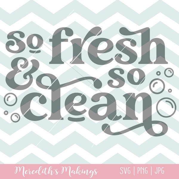So Fresh so Clean - Etsy