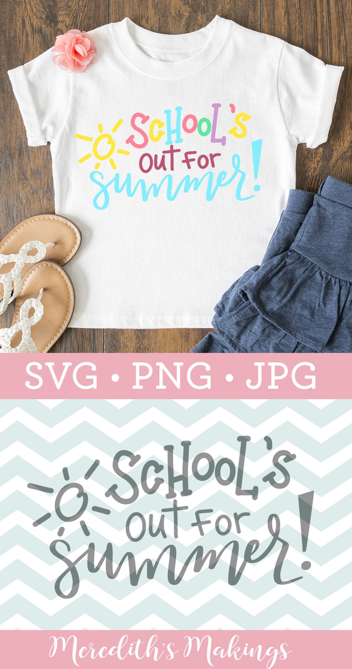 Hand Lettered School's Out SVG School's Out for - Etsy