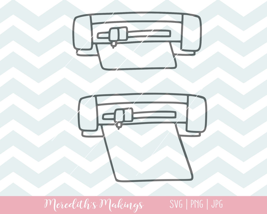 Cutting Machine Icon SVG | Hand Drawn | Silhouette Icon | Cricut Icon ...