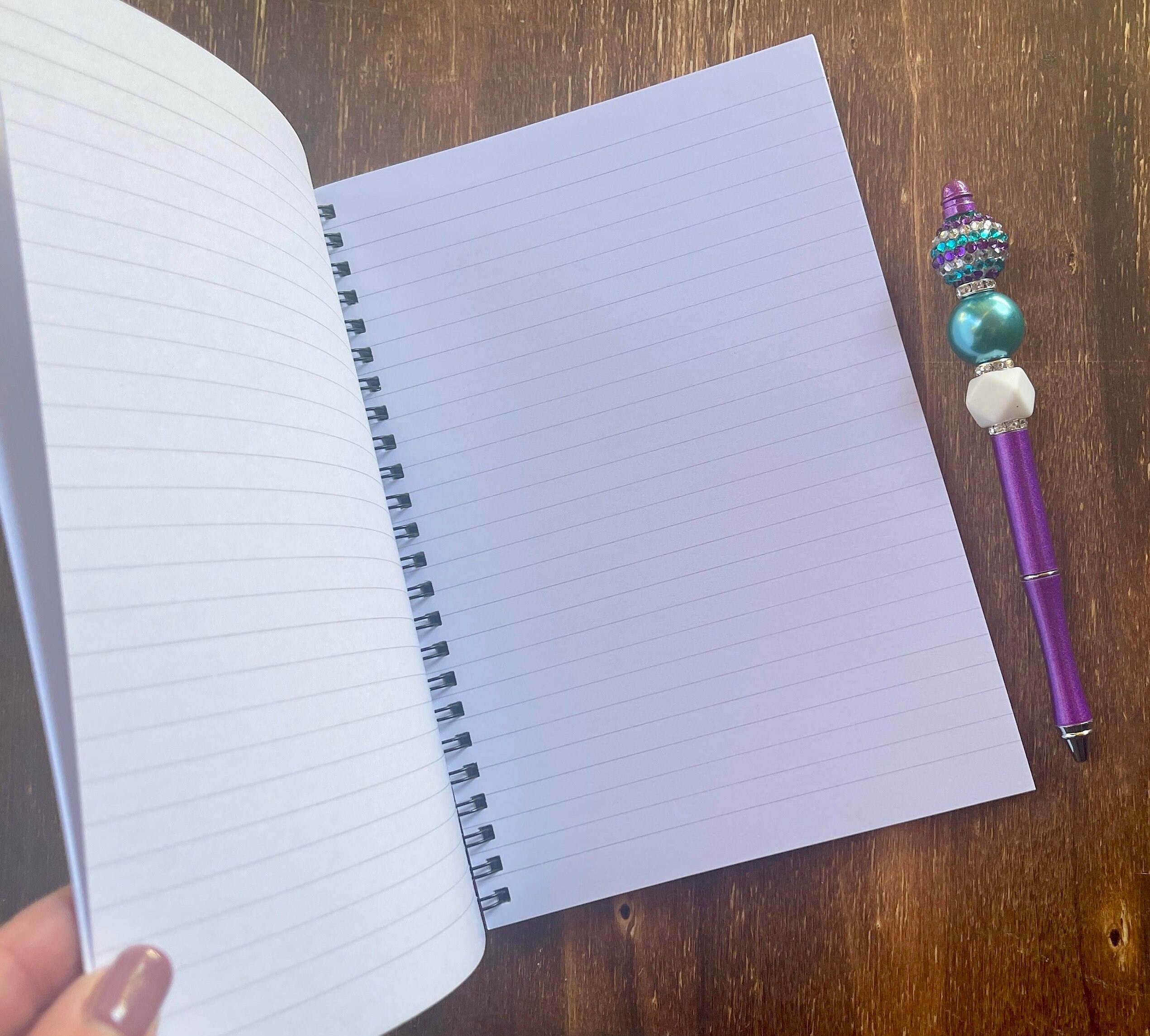 Mandala Spiral Notebook Lined Paper Rainbow Dotted Art - Etsy