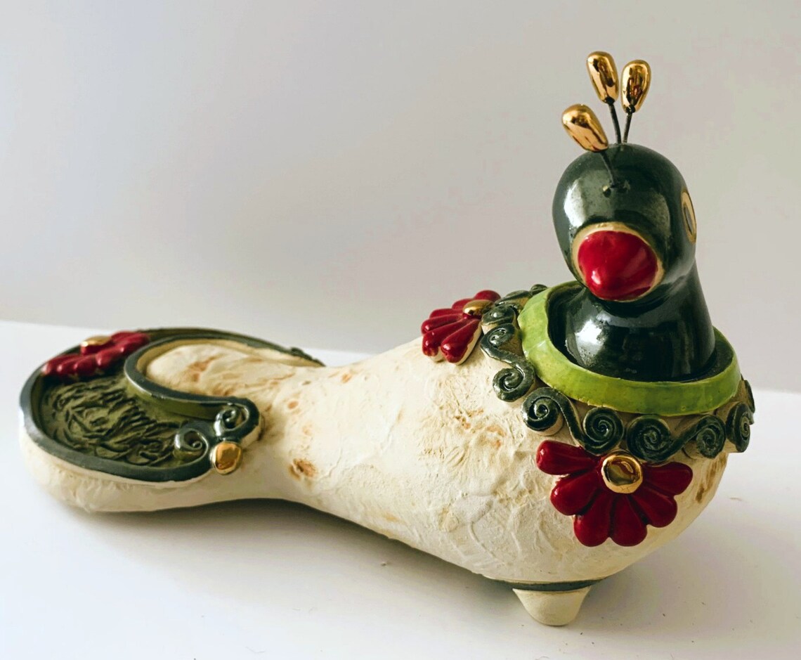Ceramic Handcrafted Royal Pigeon Bird - Etsy