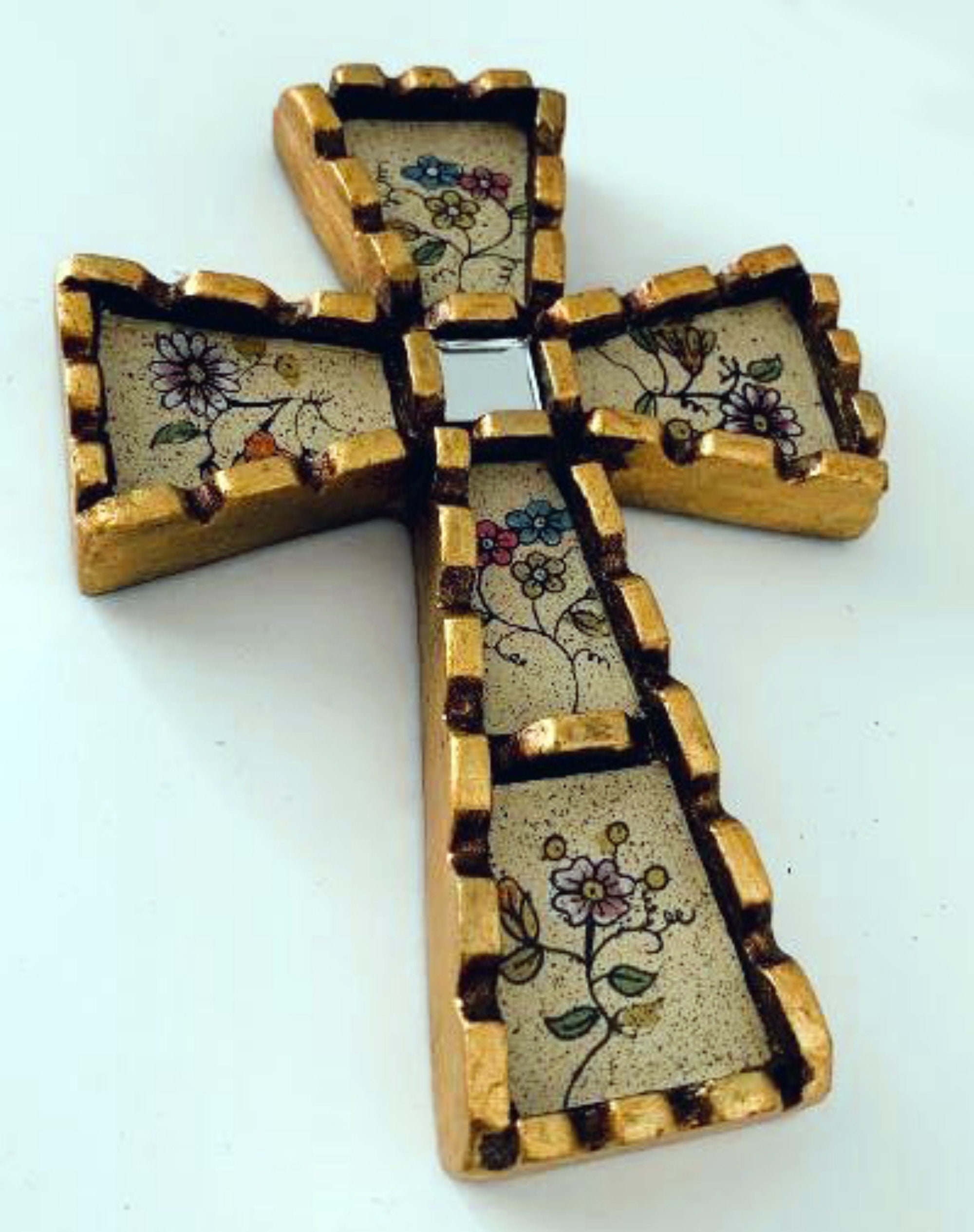 Reverse Painted Cross - Etsy