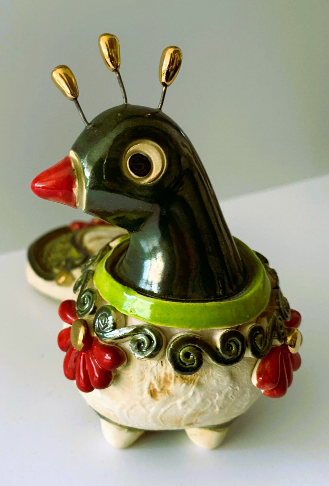 Ceramic Handcrafted Royal Pigeon Bird - Etsy