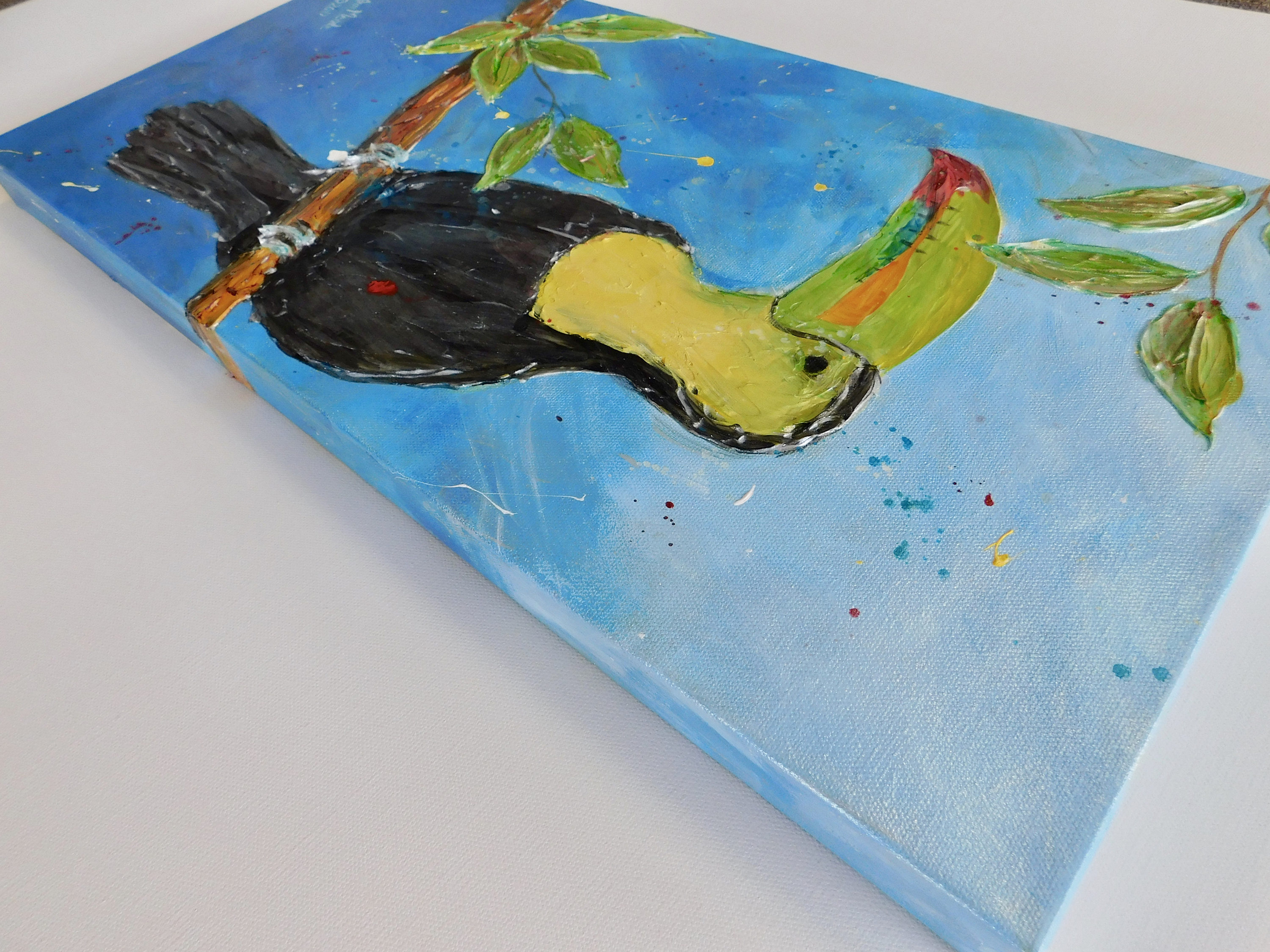 This Original Painting of the Colorful Keel-billed Toucan by Master ...