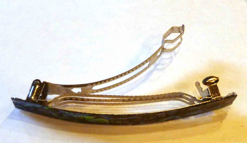 4 Genuine Paua Sea Shell Barrette Hair Clip Mermaid Nautical Wedding - Etsy