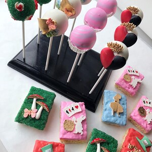 Custom Party Treat Package – Cake Pops, Oreos, Pretzel Twists, Rice ...