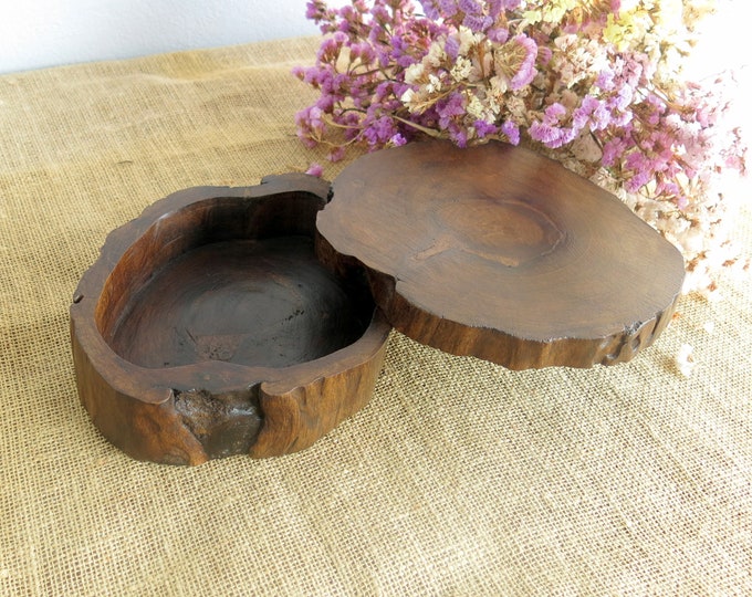 One of a Kind Box Unique Box Rare Box Log Box Burl Wood - Etsy