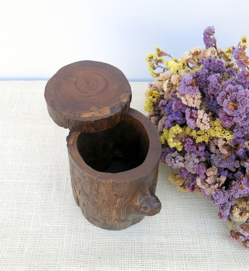 Wooden Box With Lid, Unique Box, Rare Box, Log Box, Burl Wood, Jewelry ...