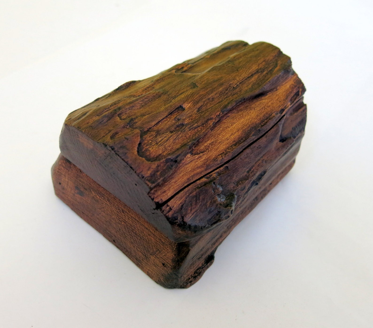 Brown Wooden Box Jewelry Box Rustic Wooden Box Driftwood | Etsy