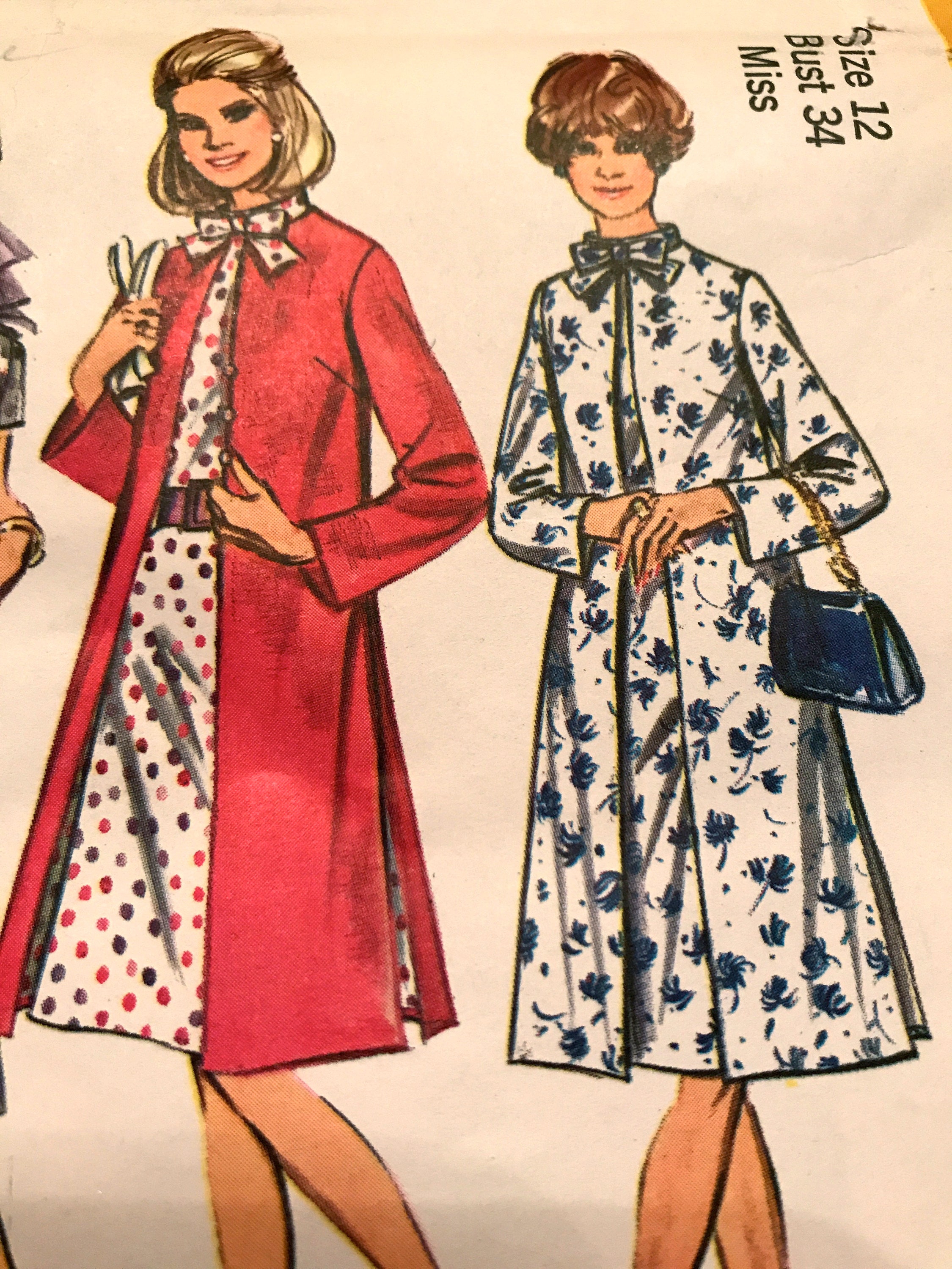 Classy Vintage Coat and Dress Patternsimplicity 9157size - Etsy