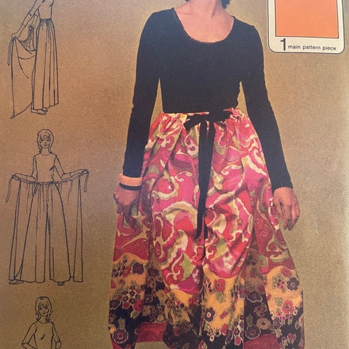 Simplicity 9595 Wrap Pants Sewing Pattern Tie Pantskirt - Etsy