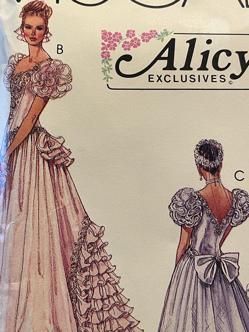 Vintage 1990's Tiered Princess Bridesmaid or Wedding Gown - Etsy