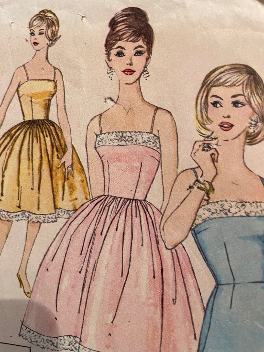 Vintage 1950's Slip Pattern With Several Variations---simplicity 3429 ...