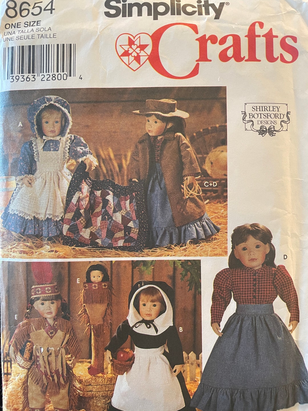 Prairie Style Clothes for 18 Inch Doll Designed by Shirley Botsford ...
