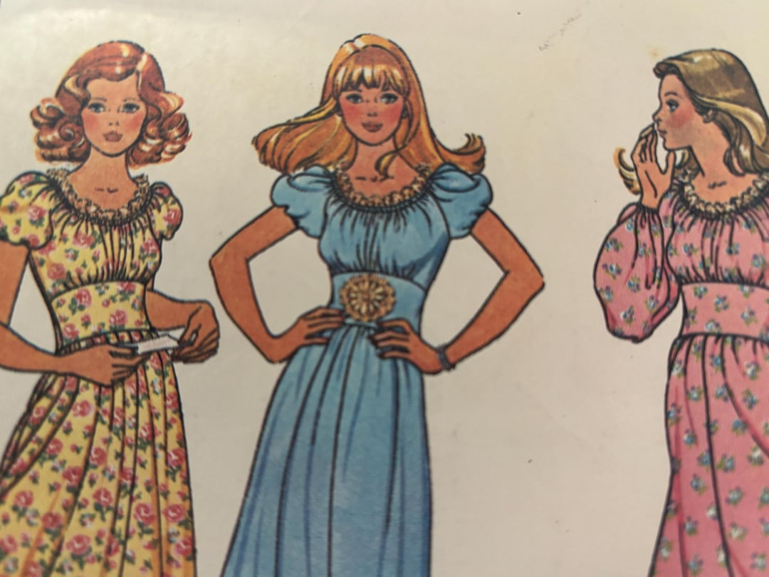 Vintage 1970's Midriff Maxi Dress Pattern---mccalls 4481---size 10 Bust ...