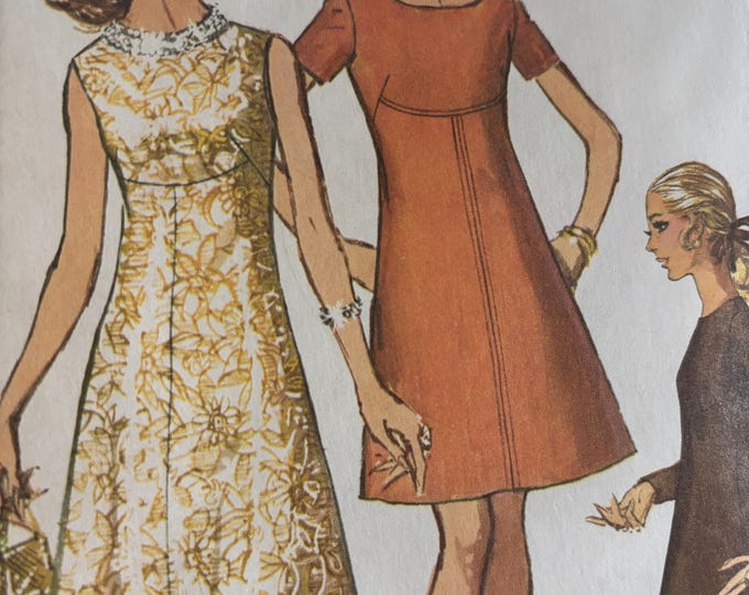 Vintage 1960's Elegant Evening Dress With Variations---simplicity 8498 ...