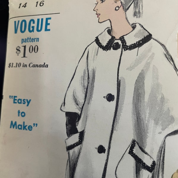 Vogue Poncho Pattern - Etsy