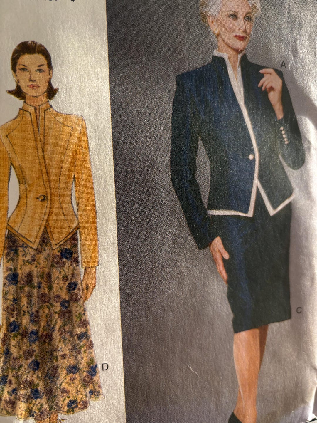 Tapered or Flared Skirt and Top Pattern---vogue 9818---sizes 8-10-12 ...