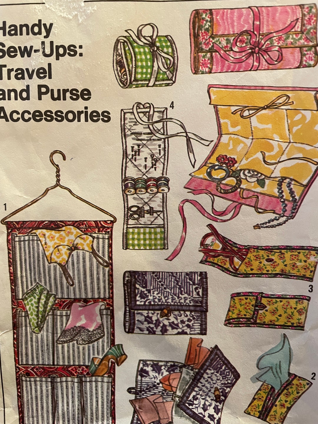 Fabulous Pattern for Sewing Kit, Lingerie Bag, Tissue Bag, Eyeglass ...