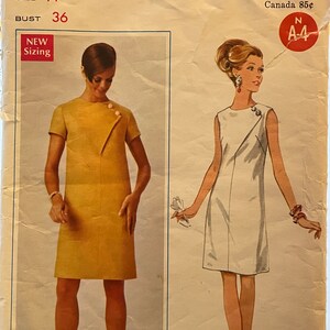 Vintage 1960's Sheath Dress Pattern---butterick 4702---size 14 Bust 36 ...