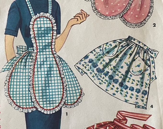Vintage 1950's Apron Patternsimplicity 4479one Size UNCUT - Etsy