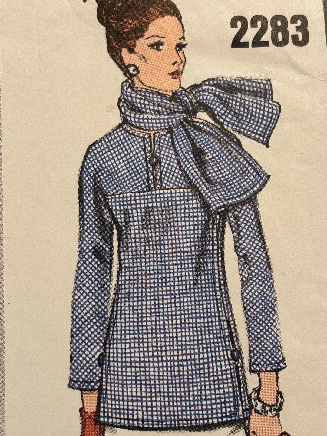Vogue Paris Original Tunic Top, A-line Skirt and Scarf Pattern by Nina ...