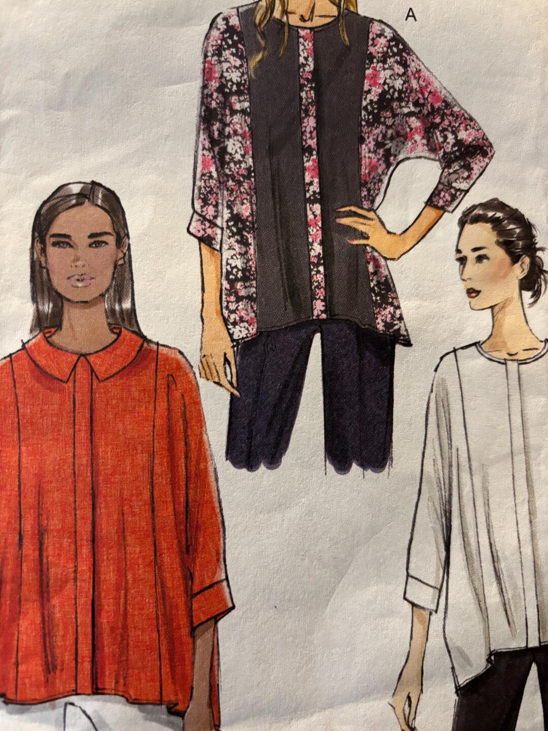 Very Easy Tunic Top Pattern With Variations---vogue 9110---sizes 14-22 ...