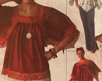 Simplicity 7049 1970's Smock Dress Pattern Smock Top - Etsy