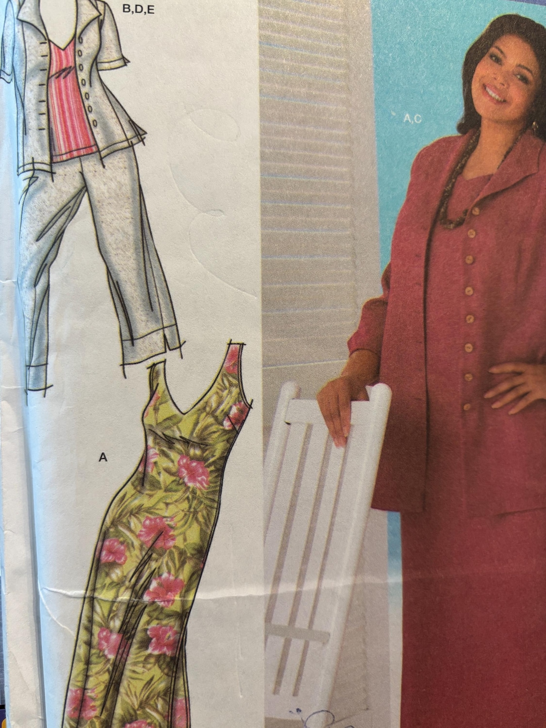 Khaliah Ali Collection Dress, Shell Top, Jacket and Pants Pattern ...