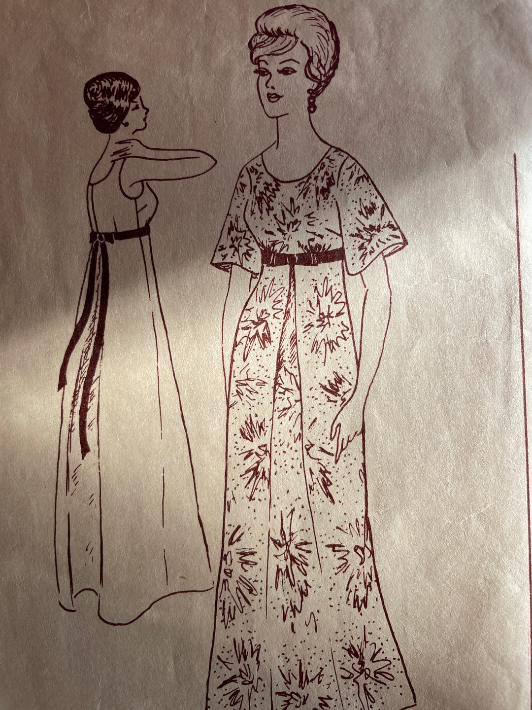 Polynesian Style Muu Dress Pattern---polynesian 144---size 10 Bust 31 ...