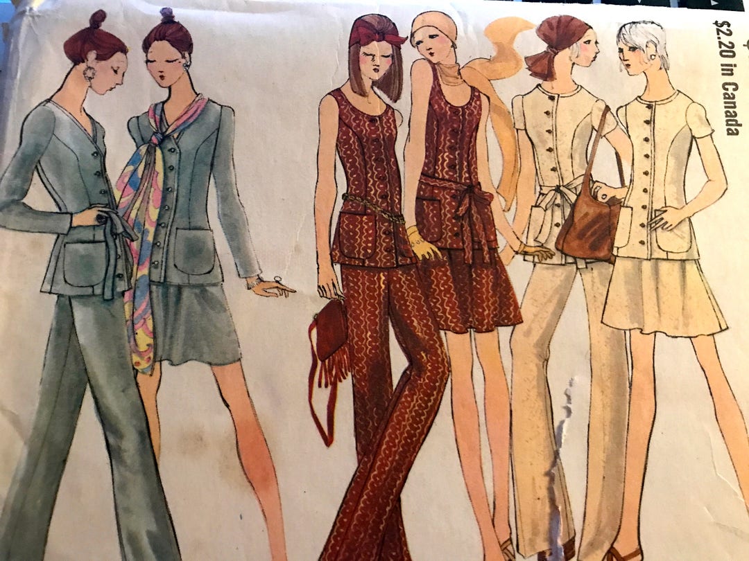Fabulous Miss Vogue Wardrobe Pattern, Including Pants, Top, and Skirt ...