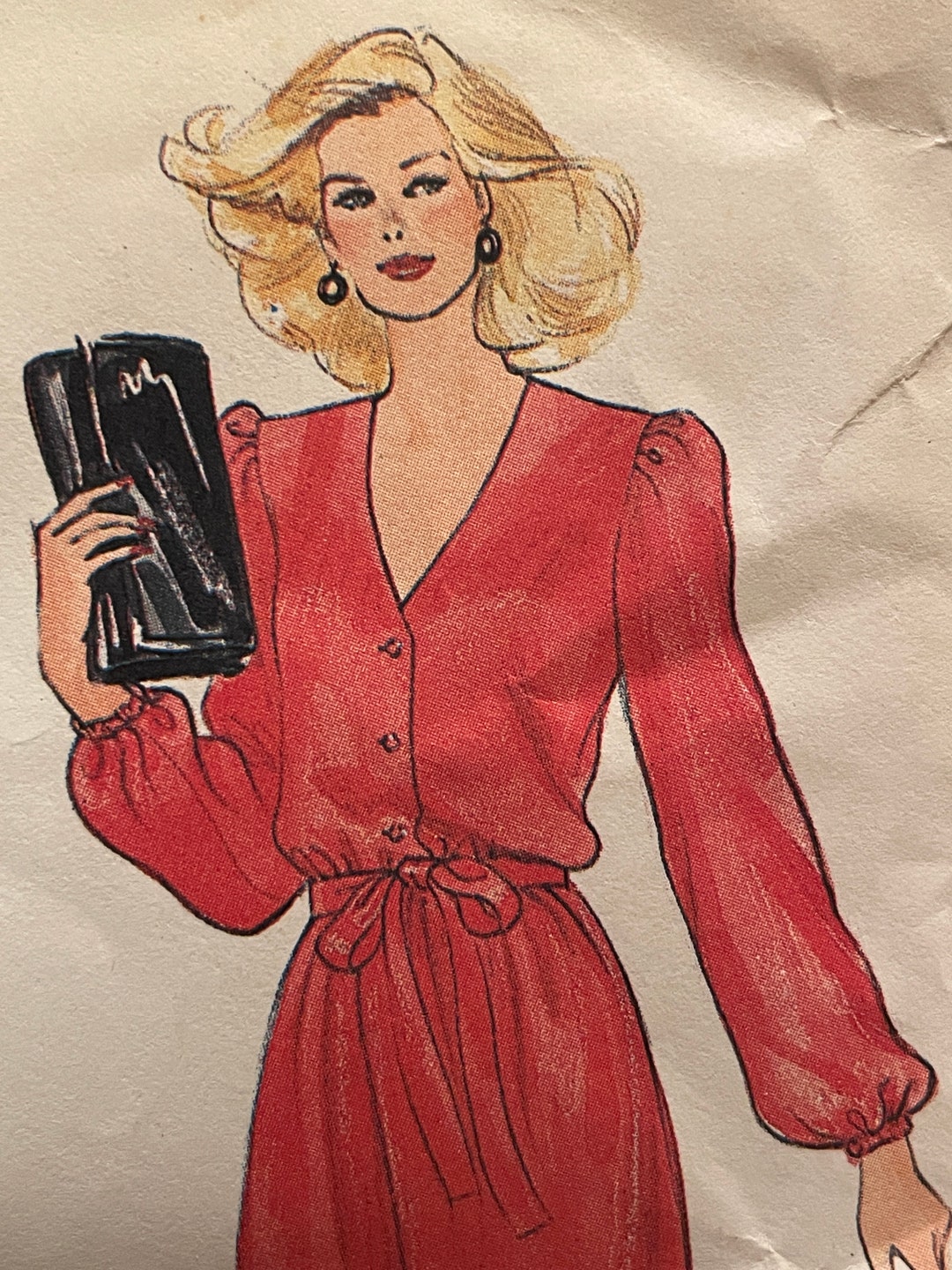 Vintage 1970's Very Easy A-line Dress Pattern---vogue 7714---size 12 ...