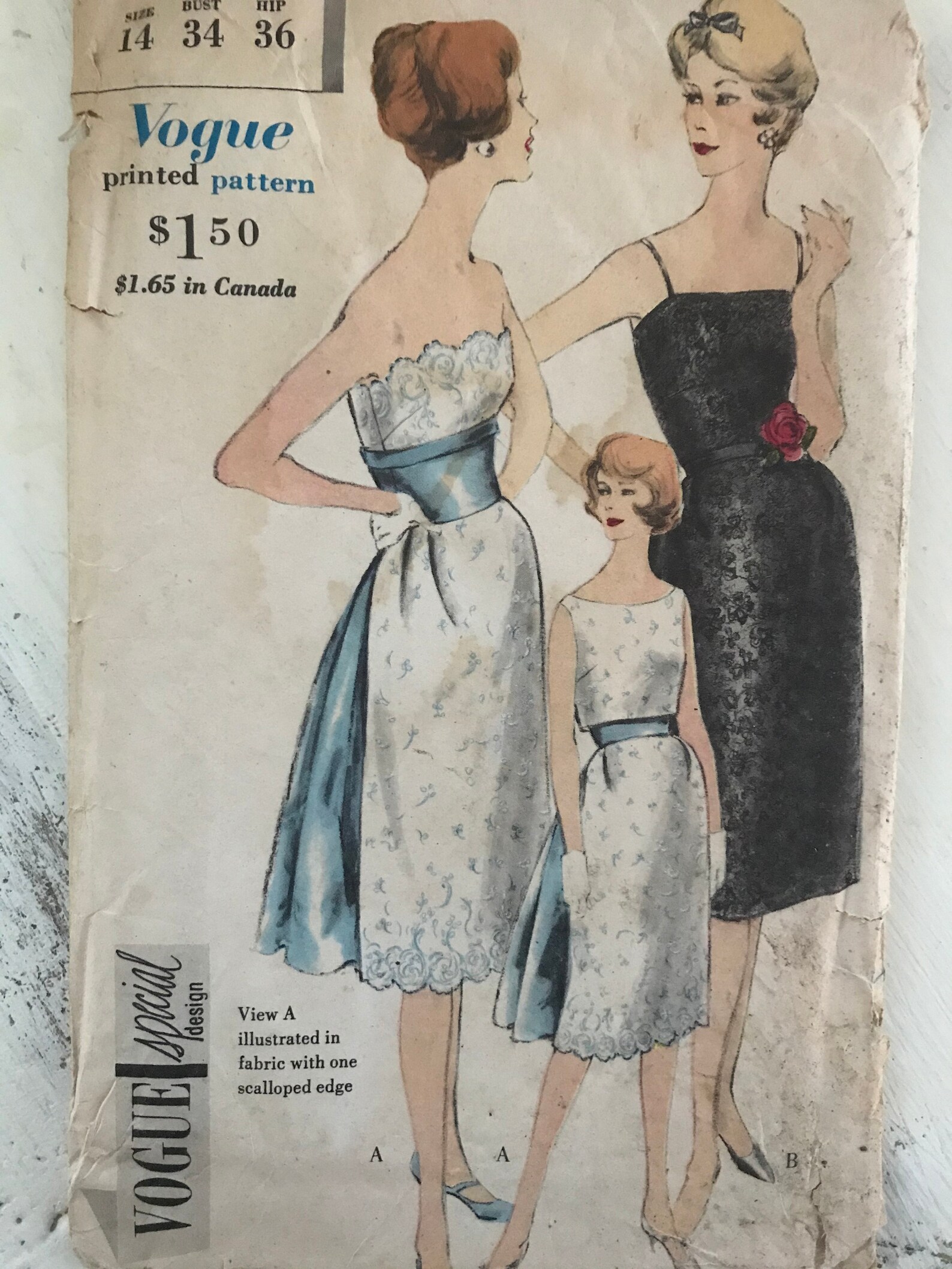SALE Rare Vogue Special Design Cocktail Dress and Back-tied Bolero by ...