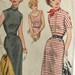 CLEARANCE Vintage 1952 Cropped Jacket and Slim Dress Pattern ...