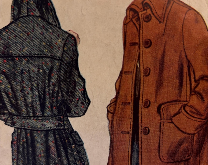 Coat Pattern by Threads With Single or Double Breasted Closure With ...