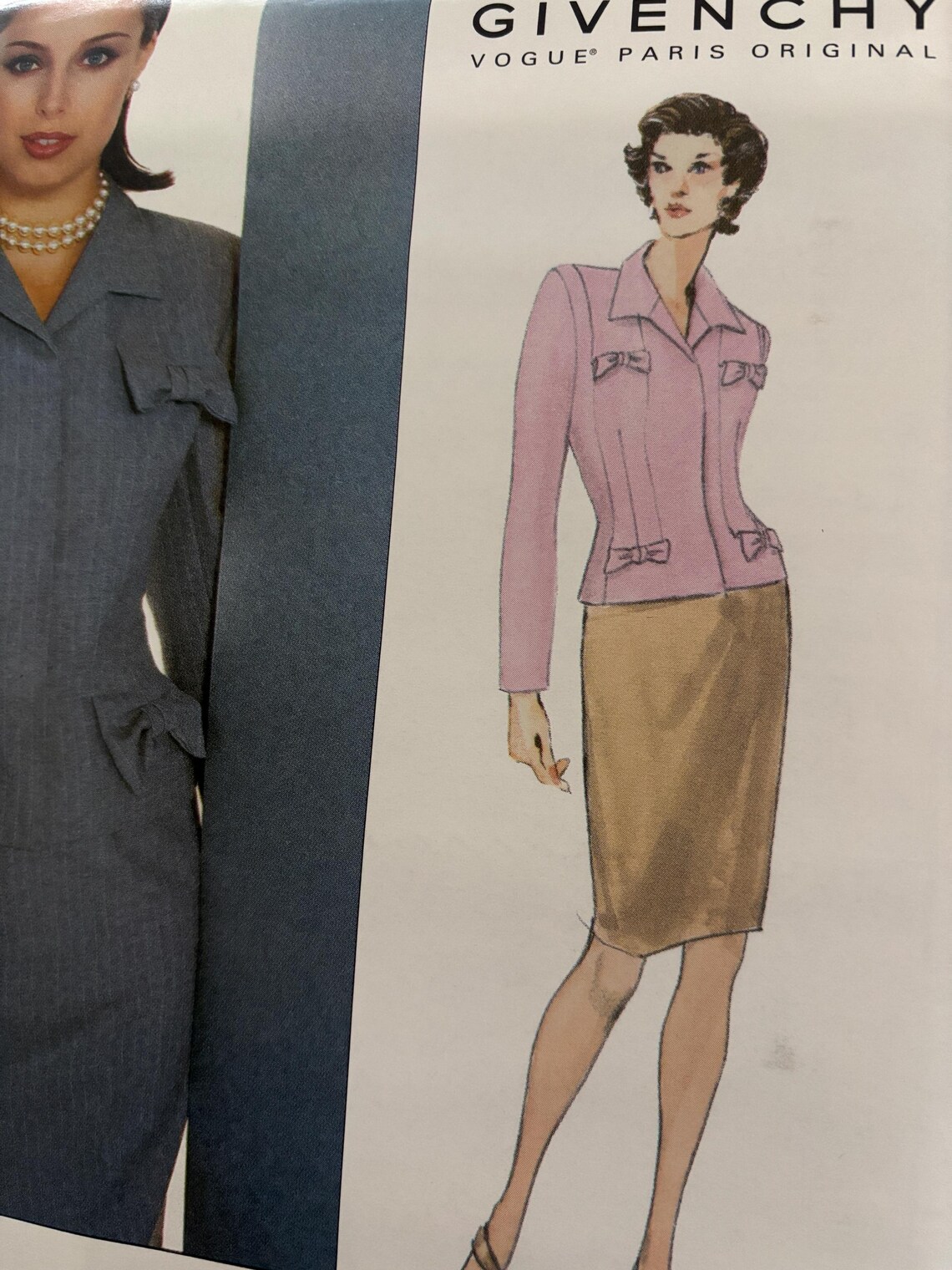 Vogue Paris Original Jacket and Skirt Pattern by Givenchy---vogue 1889 ...
