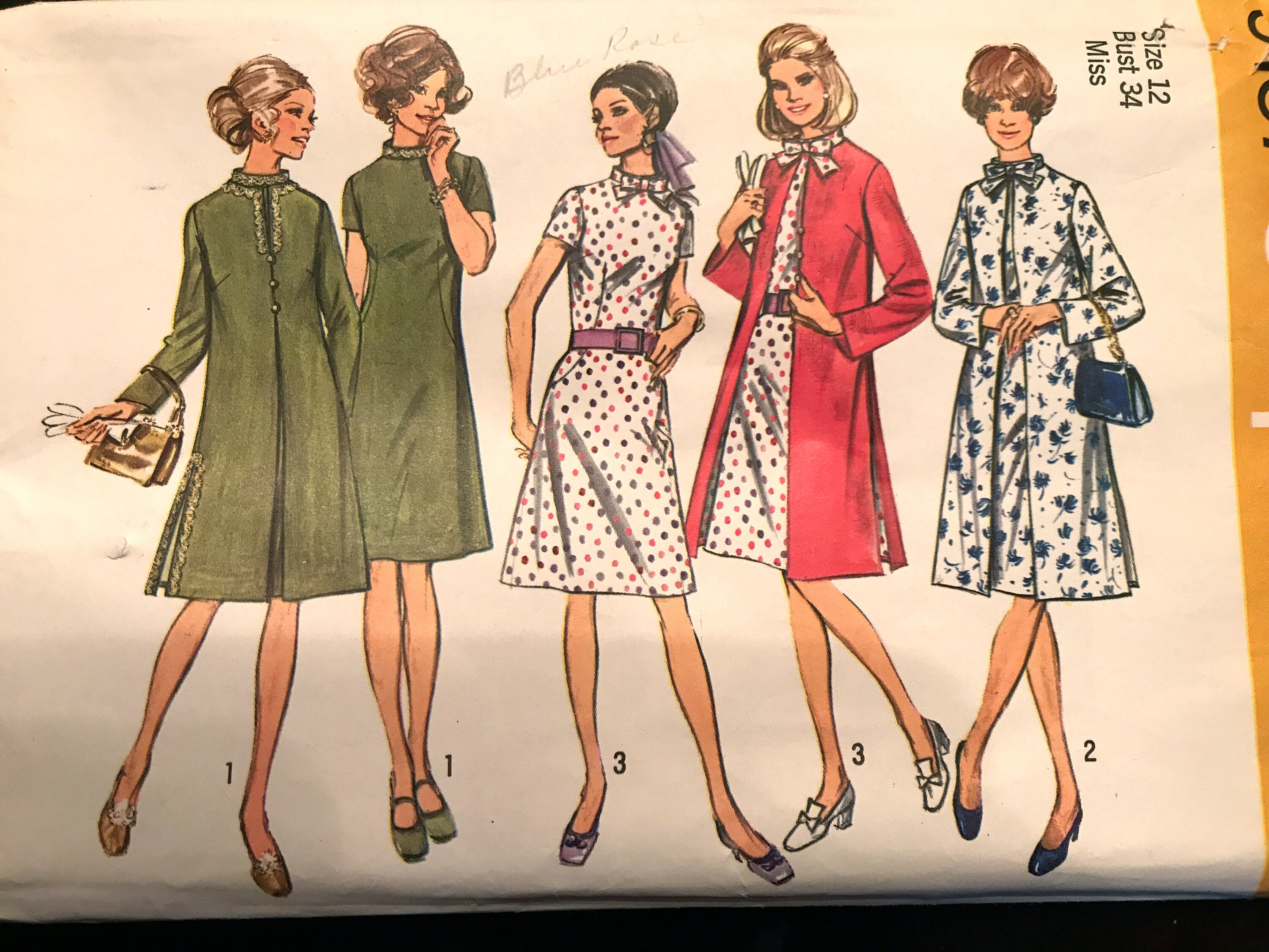 Classy Vintage Coat and Dress Patternsimplicity 9157size - Etsy