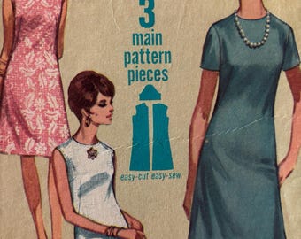 Vintage 1960's Sheath Dress and Cape Pattern---simplicity 5359---size ...