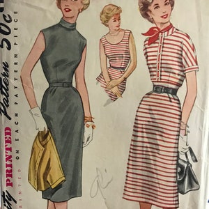 CLEARANCE Vintage 1952 Cropped Jacket and Slim Dress Pattern ...