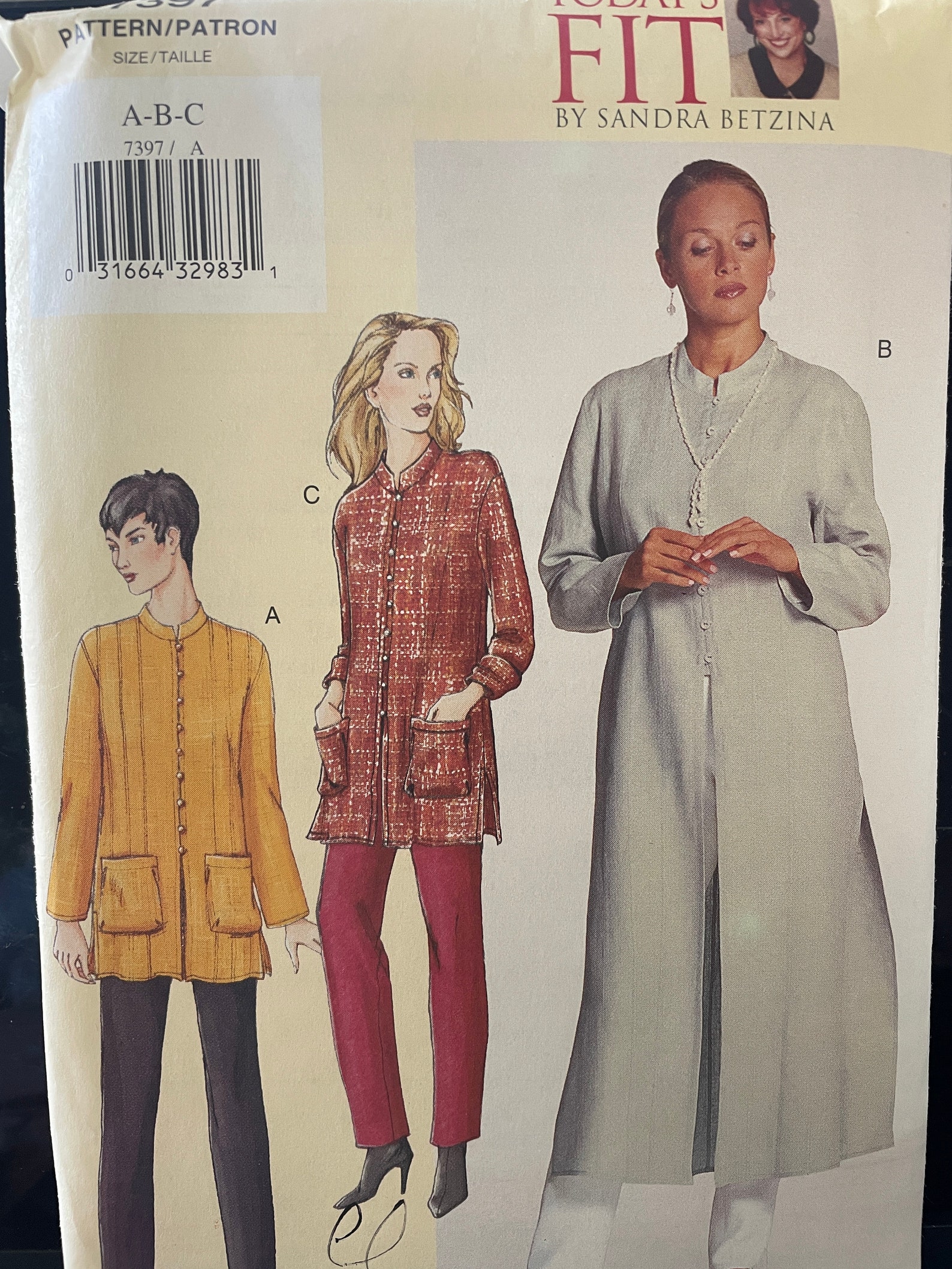Tunic or Cardigan Style Jacket and Pants by Sandra Betzina---vogue 7397 ...