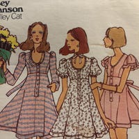 Uncut Vintage Vogue Sewing Pattern Shirt Top Blouse Flowy 12 VOGUE 7023 ...