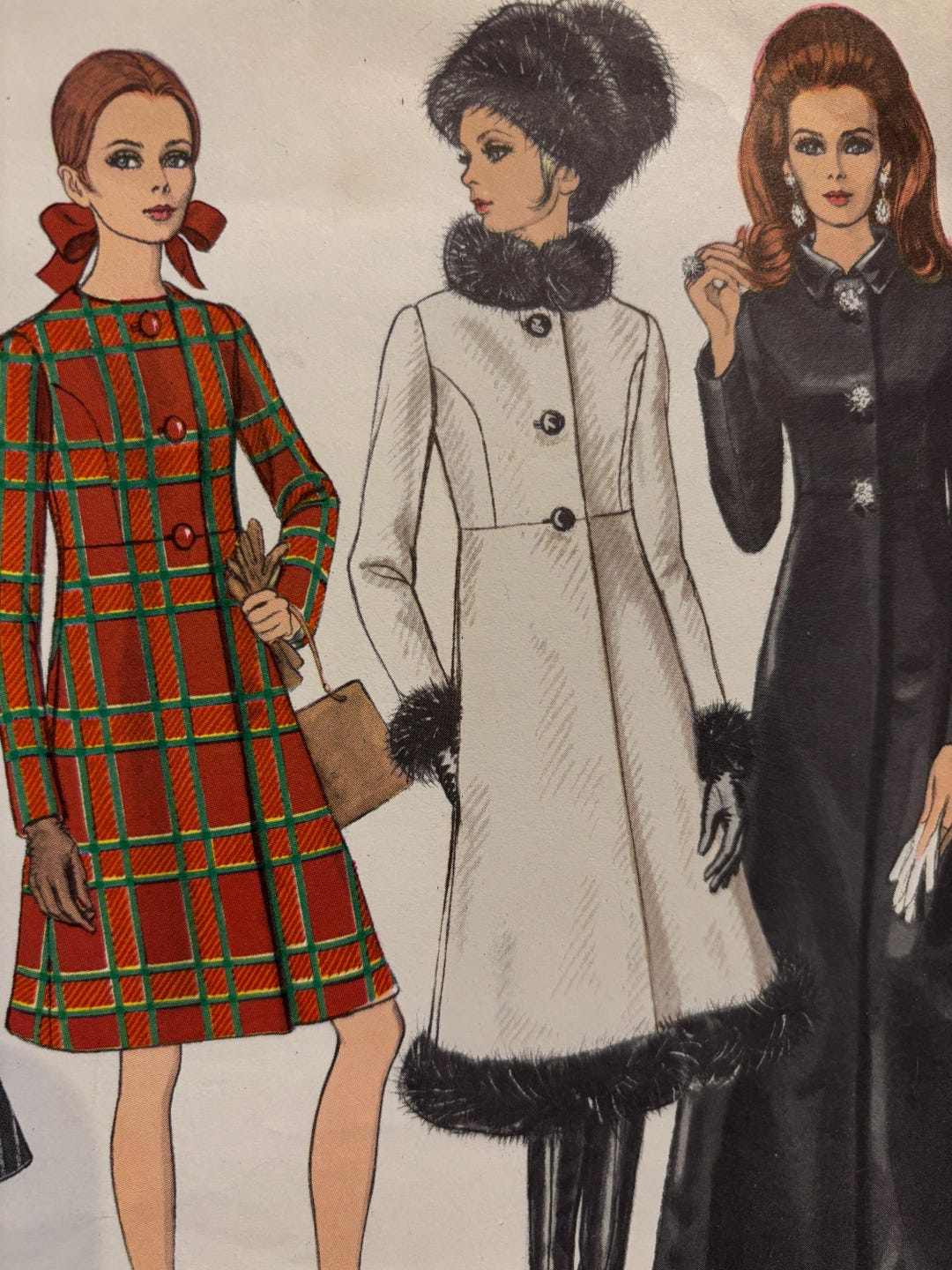 Gorgeous Vintage 1960's A-line Coat Pattern---vogue 1983---size 10 Bust ...