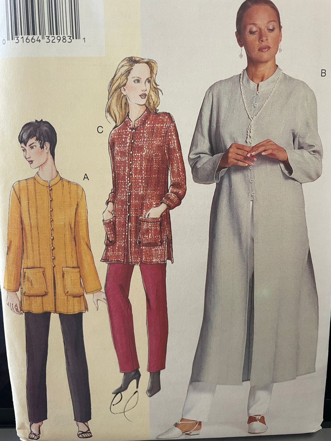 Tunic or Cardigan Style Jacket and Pants by Sandra Betzina---vogue 7397 ...