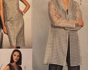 Sheer Duster, Top, Skirt and Pants Pattern by Adri---vogue 1398---sizes ...