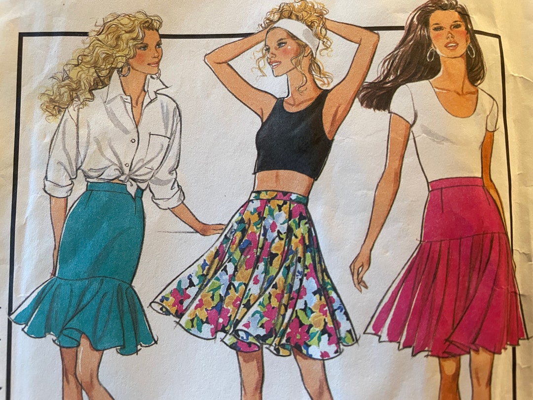 Cute Skirt Pattern With Three Versionsstyle 2061sizes 6 Thru 16 - Etsy