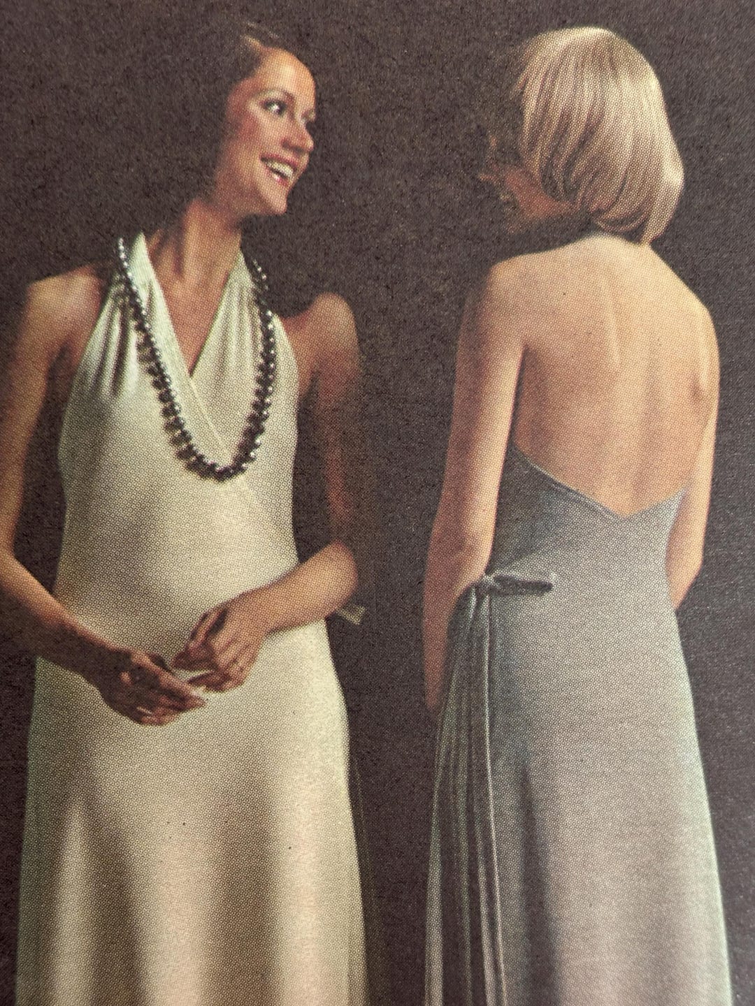 Vintage 1970's Wrapped, Flared Halter Dress Pattern---butterick 6943 ...